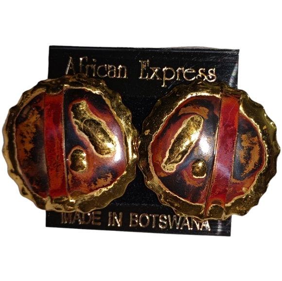 African Express | Jewelry | Vintage African Express Earrings | Poshmark